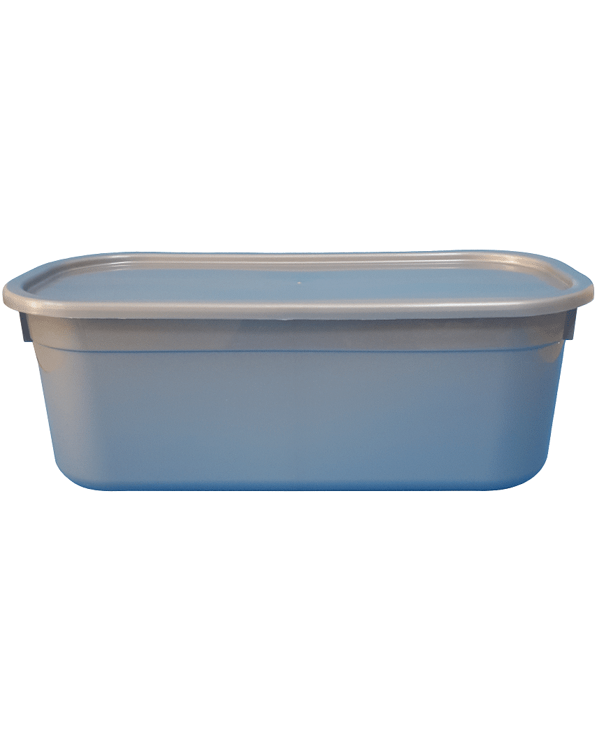 1.5 Gallon Plastic Ice Cream Pan with Lid - Divan Packaging