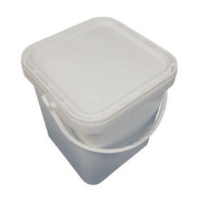 5 Gallon Square Bucket with Lid - Divan Packaging