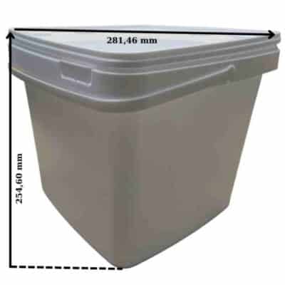5 Gallon Square Bucket with Lid - Divan Packaging