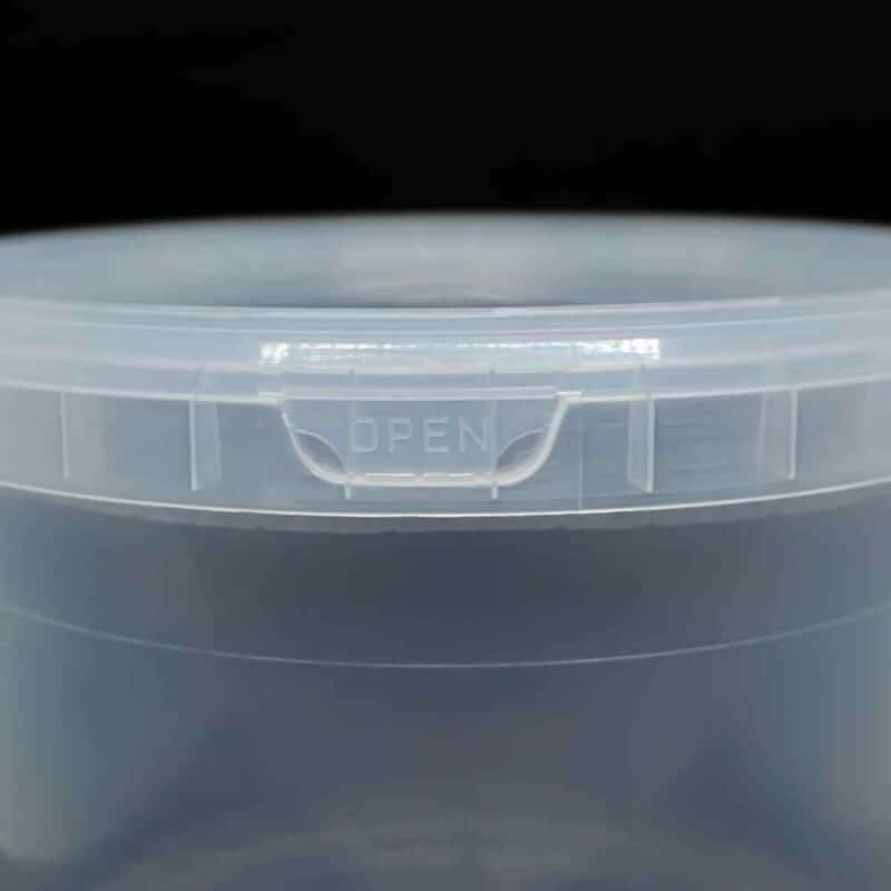 1 Gallon Plastic Clear Buckets with Lids - Divan Packaging