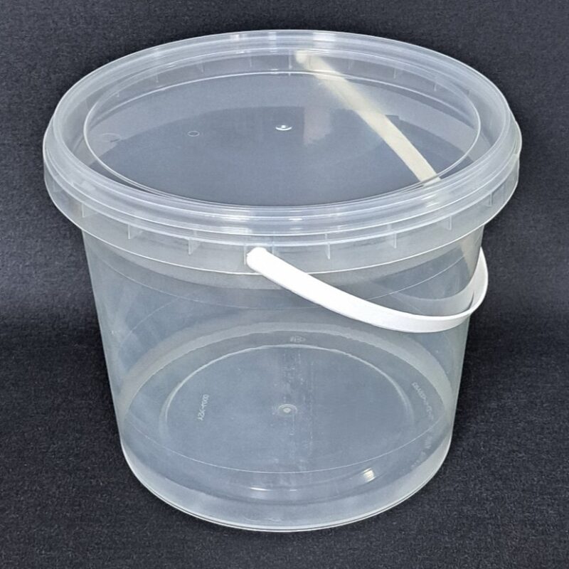 1 Gallon Plastic Clear Buckets With Lids Divan Packaging