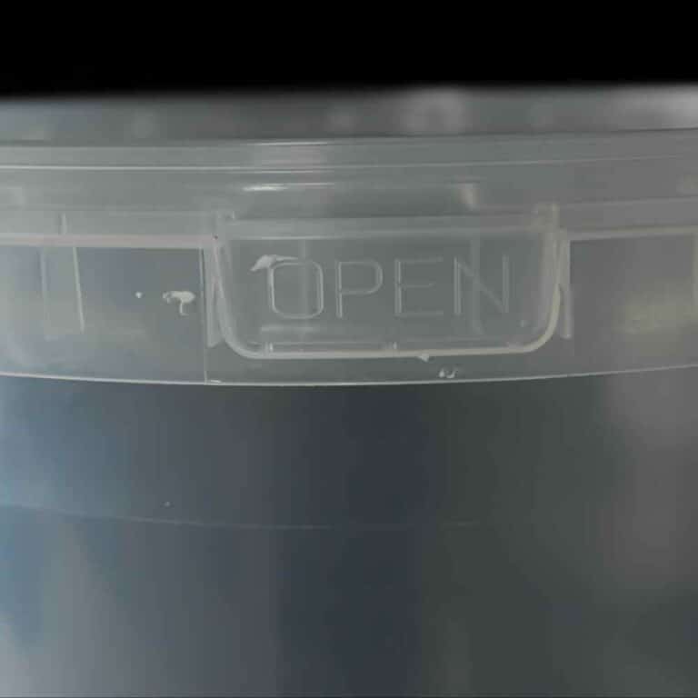 3 Gal. Plastic Clear Bucket with Lid- Divan Packaging