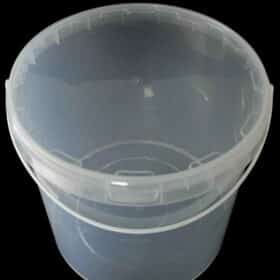 Clear 5 Gallon Bucket with Lid - Divan Packaging