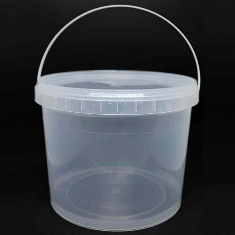 Clear 5 Gallon Bucket with Lid - Divan Packaging