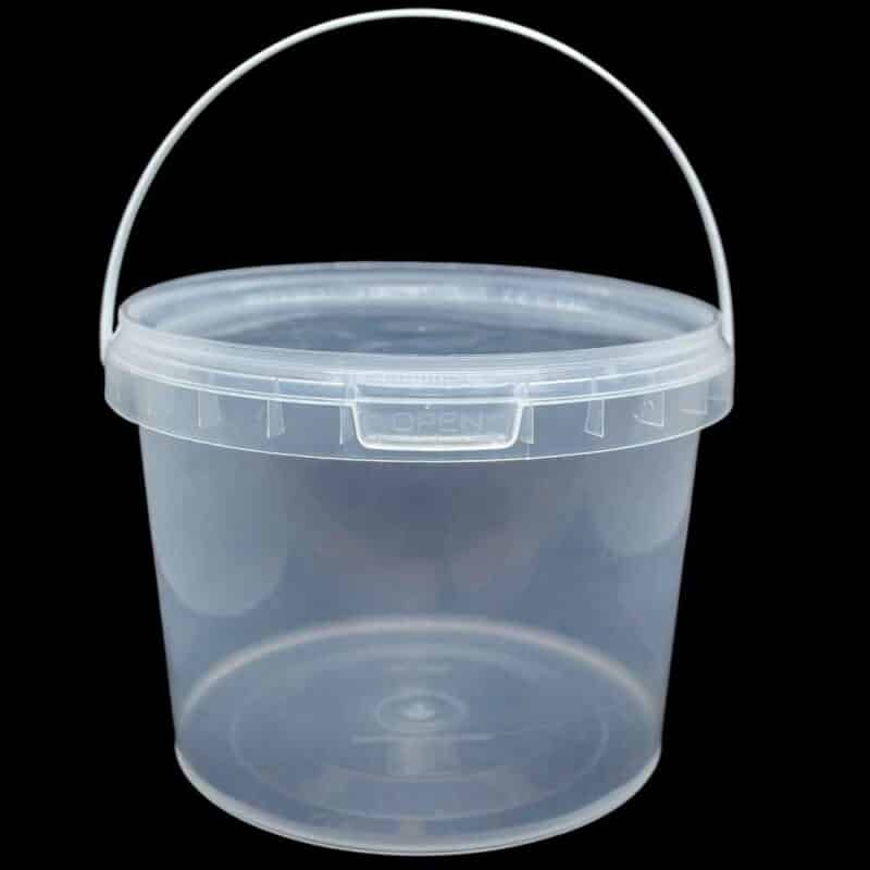 Clear 5 Gallon Bucket with Lid - Divan Packaging