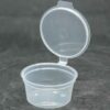 1 oz Sauce Containers with Hinged Lids - Divan Packaging