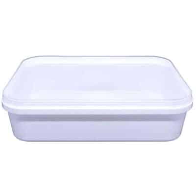 60 oz Rectangular Plastic Container - Divan Packaging