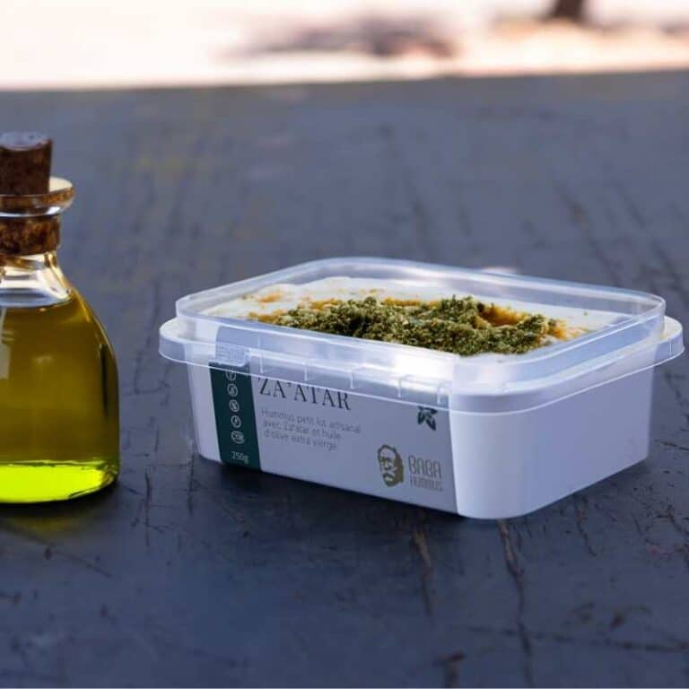 D280: 8 oz Custom Hummus Packaging - Divan Packaging