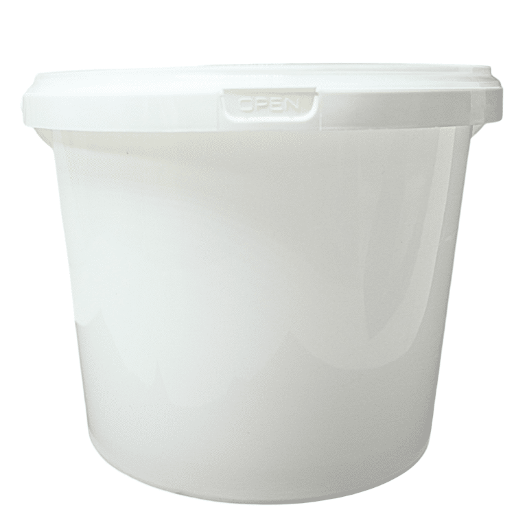 1 Gallon Plastic Round Bucket with Lid - Divan Packaging